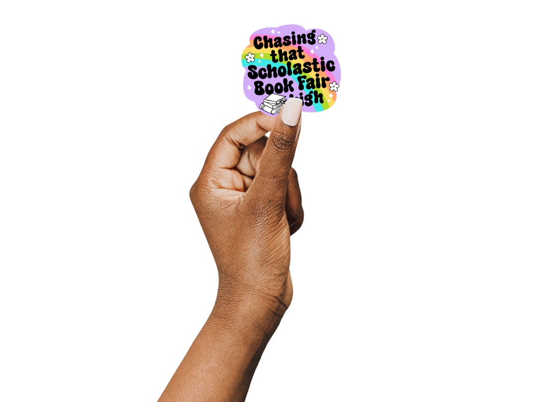 Chasing That Scholastic Book Fair High Sticker - Etsy