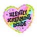 Silently Screaming Vinyl Sticker, Funny Laptop Decal, Water Bottle ...