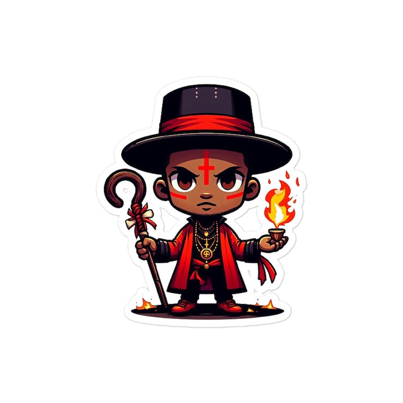 Elegua Orisha Sticker, Yoruba Deity Decal, Spiritual Art, Laptop ...