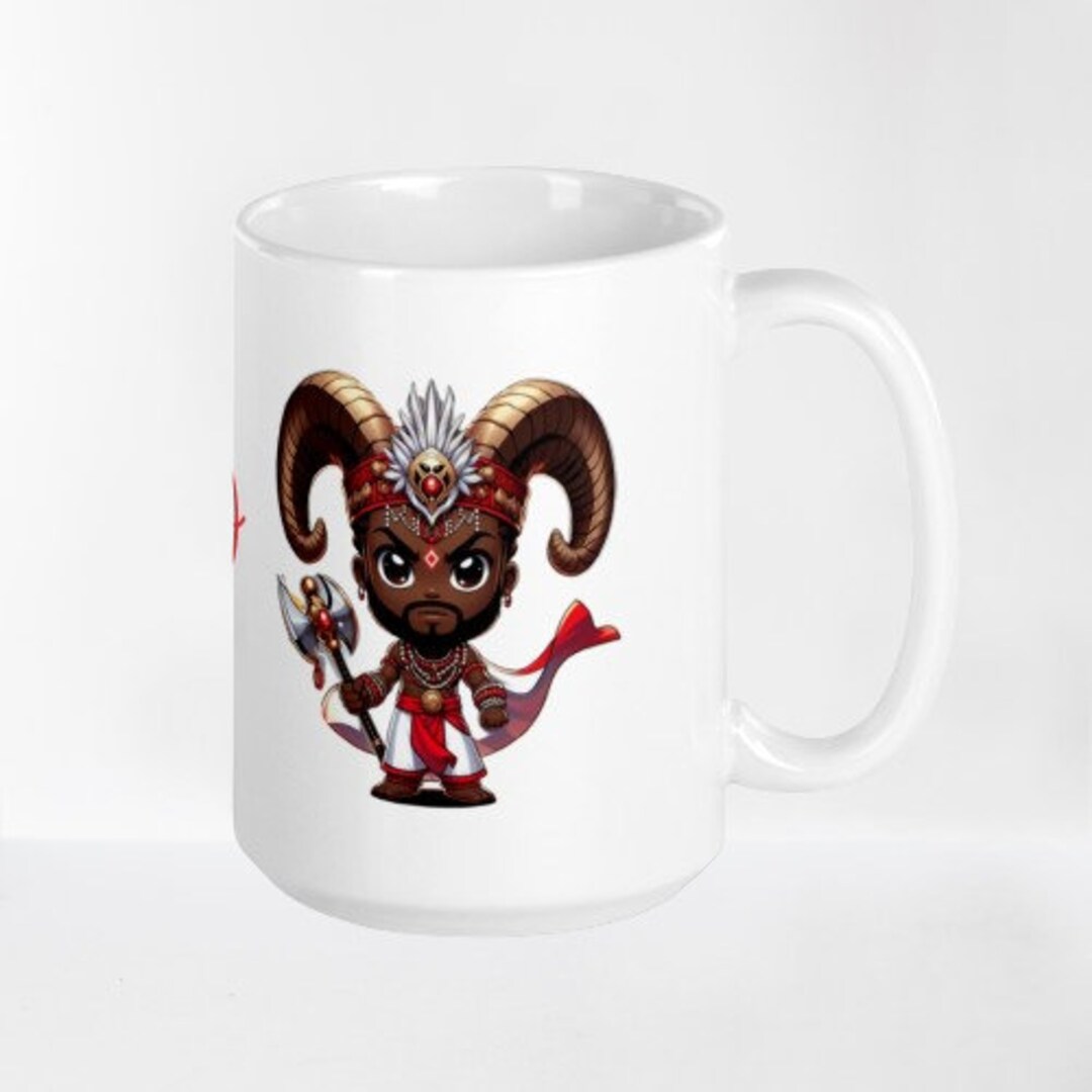 Chango Chibi Mug, Chango Orisha Mug, Chibi Design, Afro-cuban Deity Cup ...