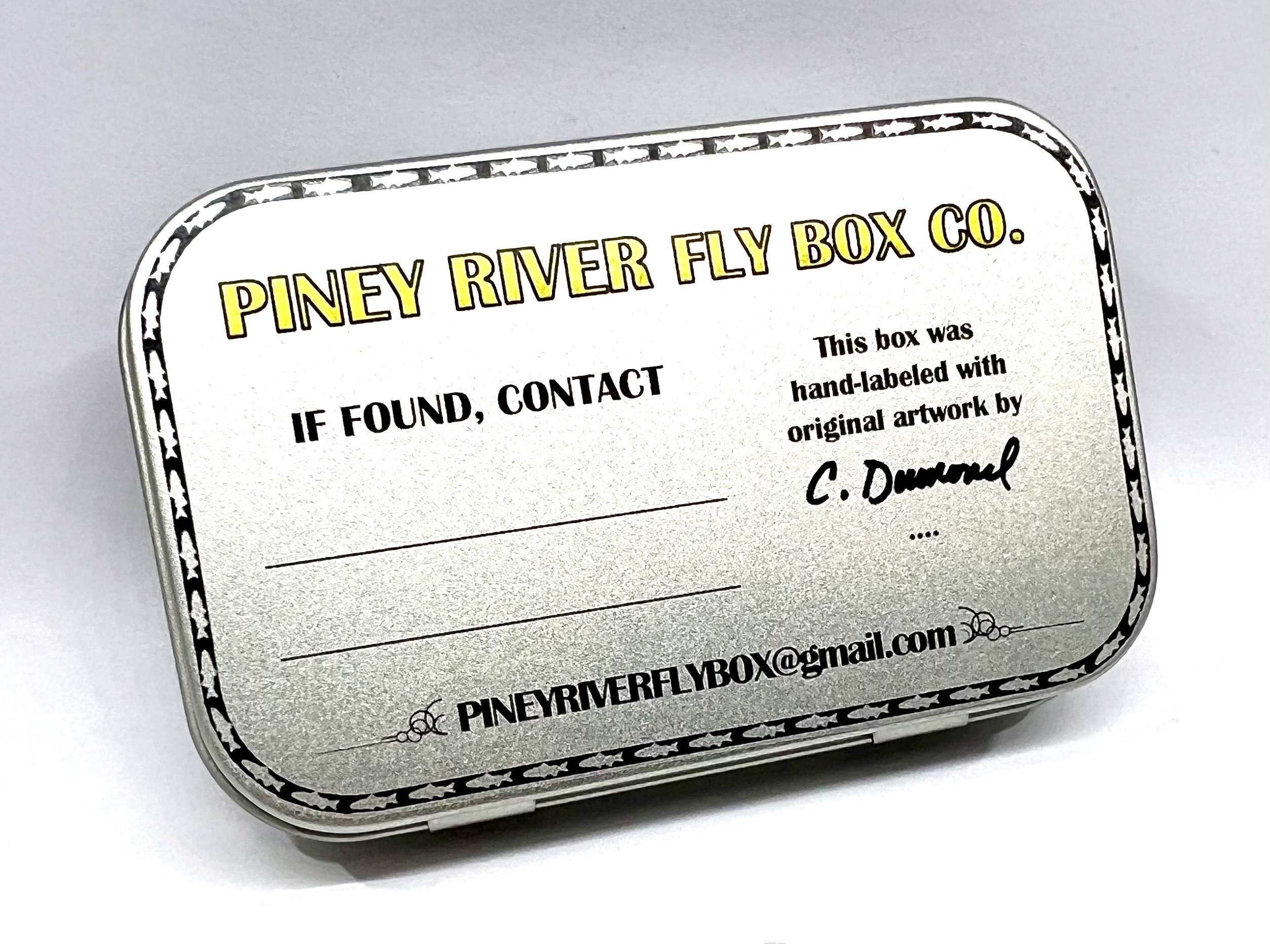 The Piney: Hand-labeled Retro-style Fly Box by Piney River Fly Box Co ...