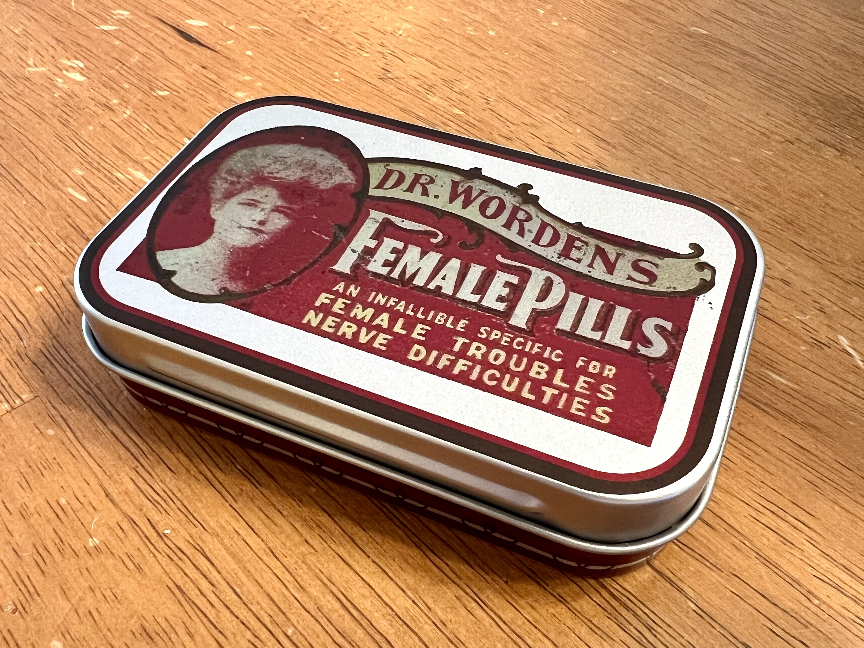 Dr. Worden's Female Pills - Antique Reproduction Patent Medicine Tin ...