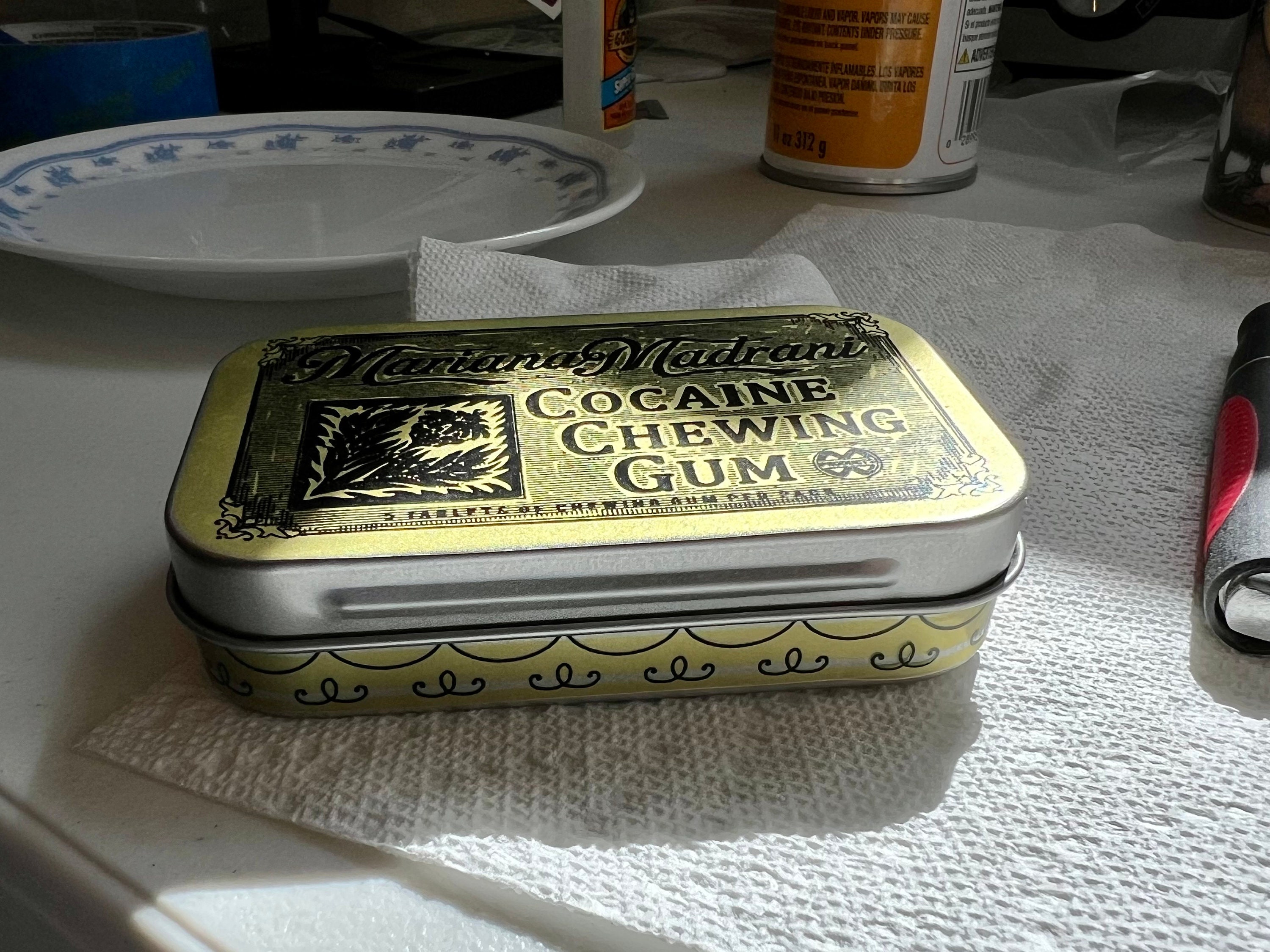 Mariana Madrani Cocaine Chewing Gum - Reproduction Patent Medicine Tin ...