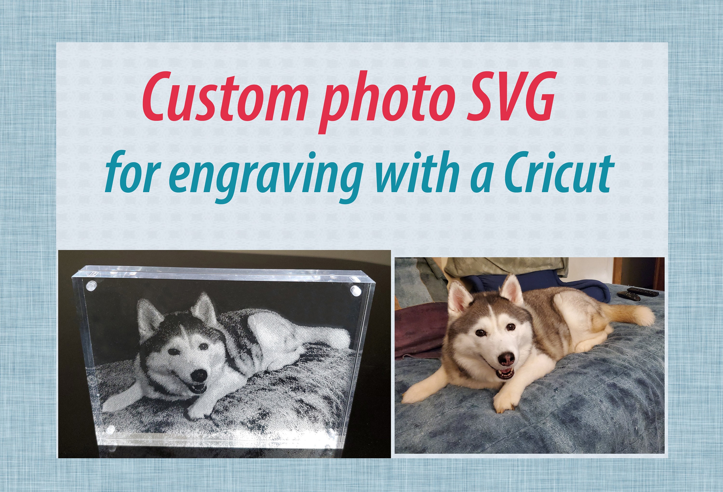 CUSTOM PHOTO SVG for Engraving With a Cricut - Etsy
