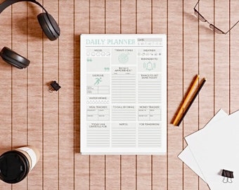 DIGITAL DAILY PLANNER | Checklist Planner, Work to Do List, Note ...