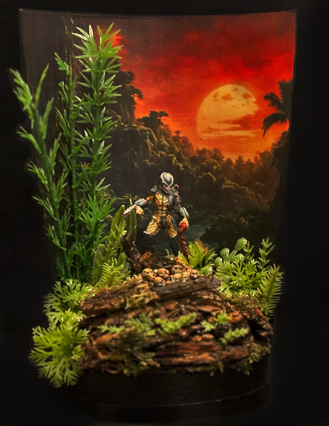 Predator Movie Handmade Miniature Diorama - Etsy