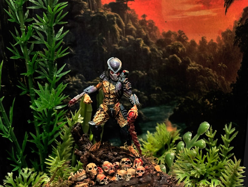 Predator Movie Handmade Miniature Diorama - Etsy