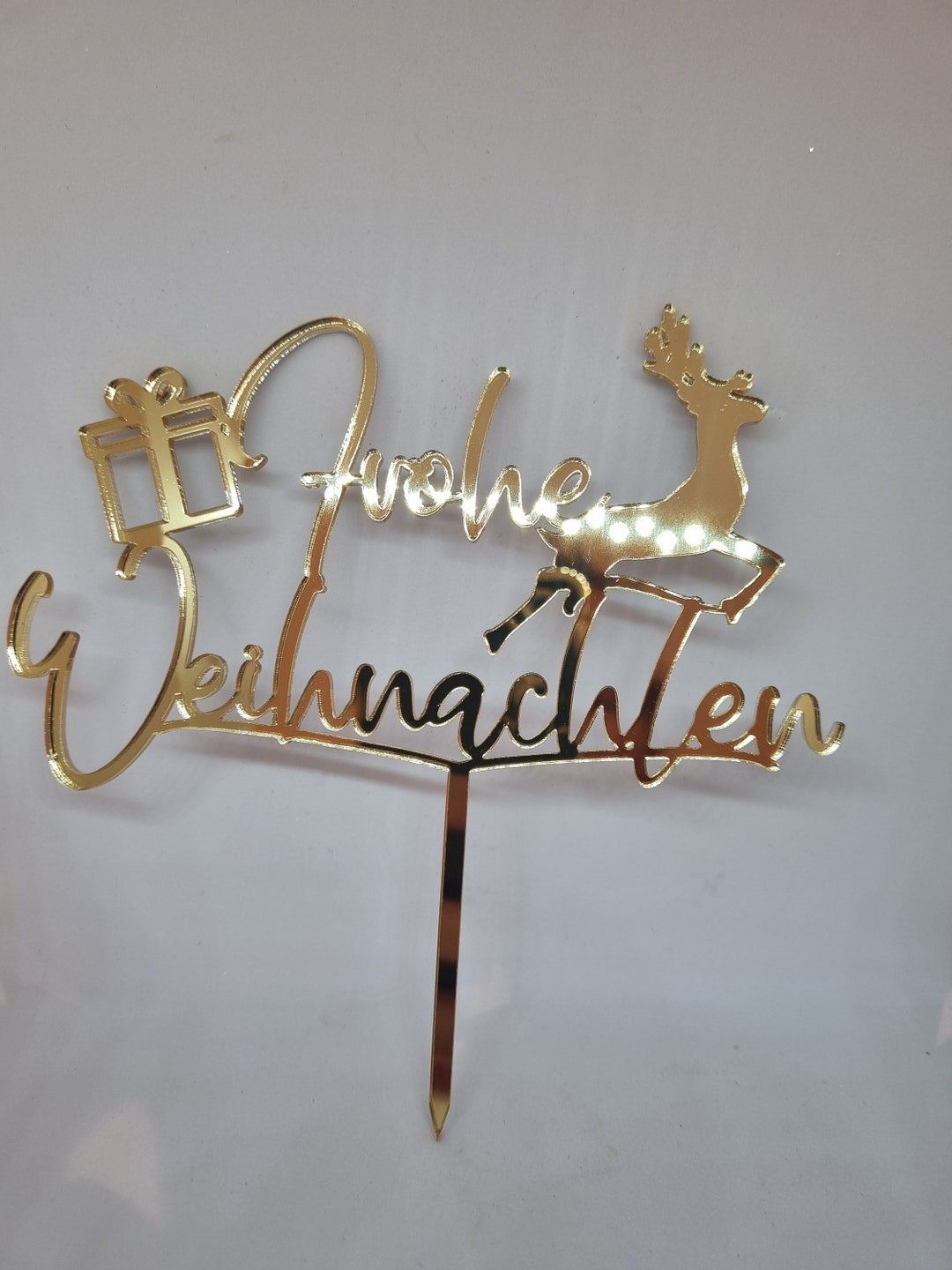 Merry Christmas Acrylic Cake Topper For Cakes Etsy