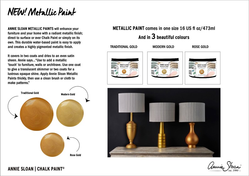 NEW! Annie Sloan Metallic Paints - Etsy