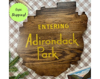Entering Adirondack Park Adirondack Park Sign Coasters Upstate NY ...
