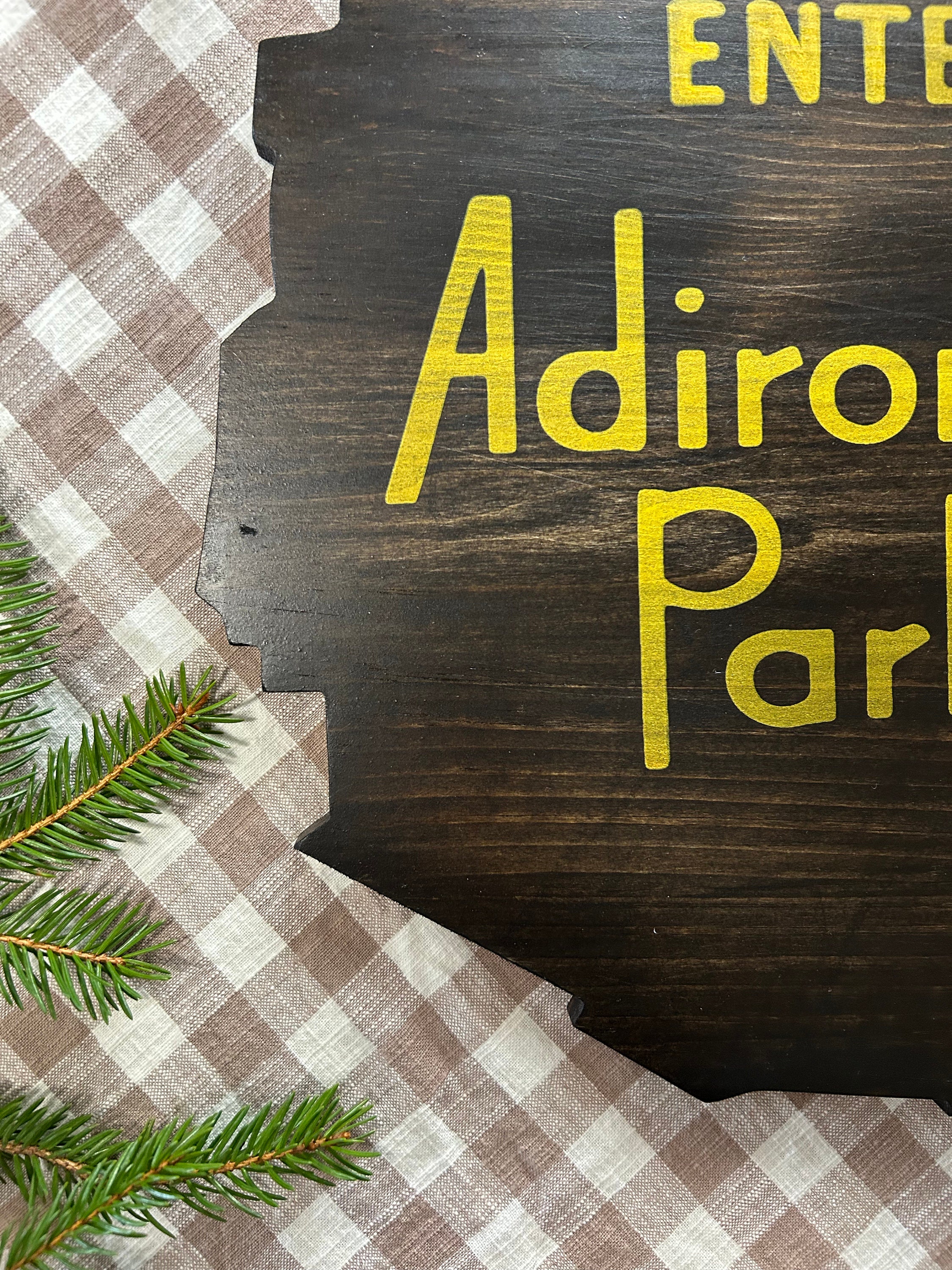 Entering Adirondack Park Adirondack Park Sign Wall Art Upstate NY ...