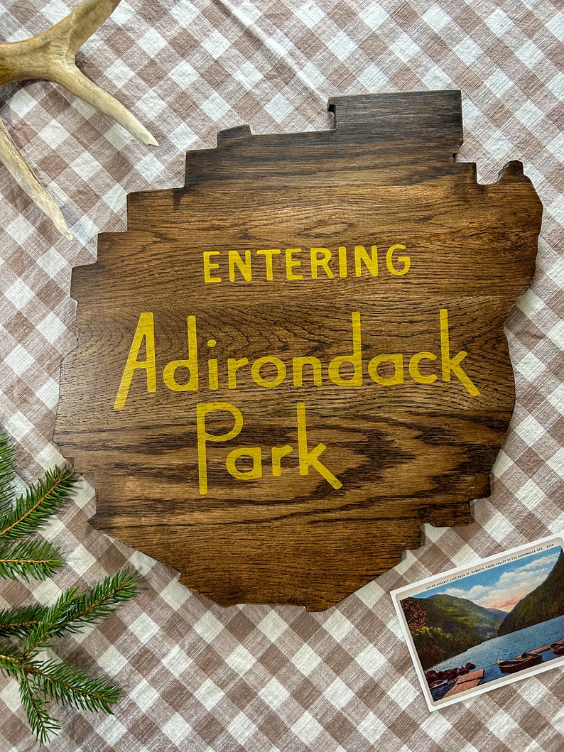 Entering Adirondack Park | Adirondack Park Sign Wall Art| Upstate NY ...