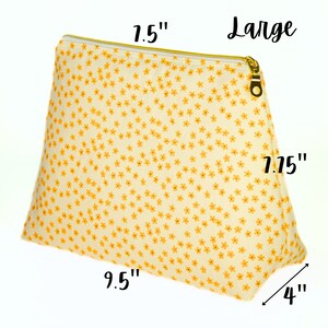 Handmade Polka Dot Bee Cosmetic Bags, Small and Large Makeup Zipper ...