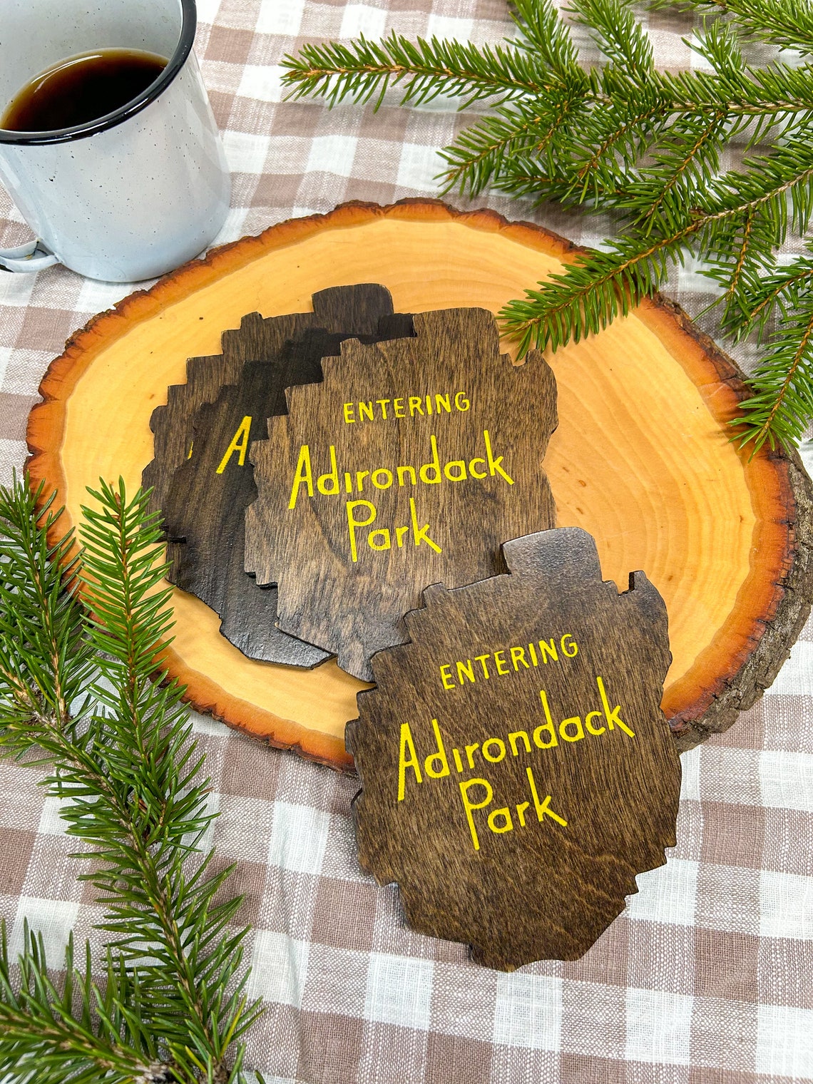 Entering Adirondack Park Adirondack Park Sign Coasters Upstate NY ...
