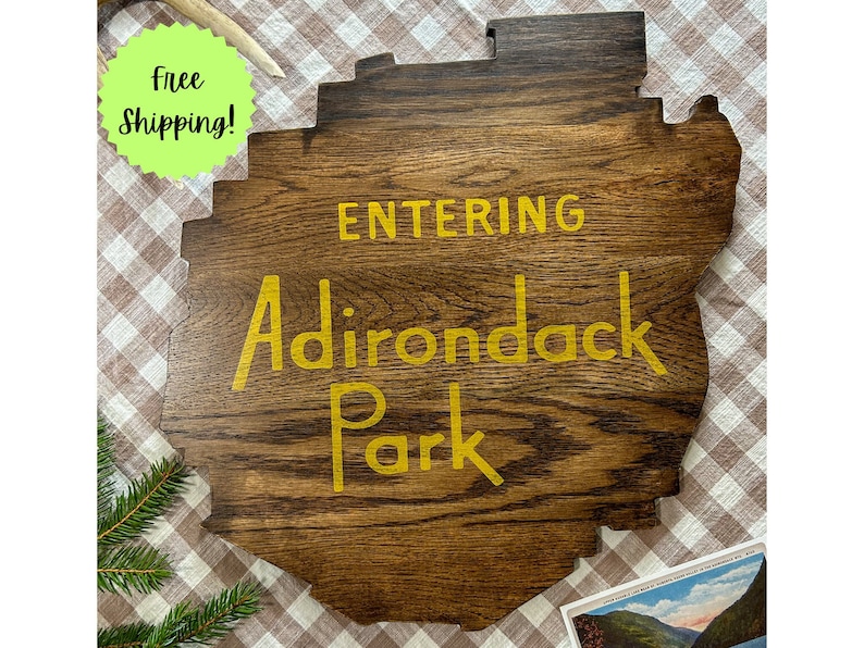 Entering Adirondack Park | Adirondack Park Sign Wall Art| Upstate NY ...