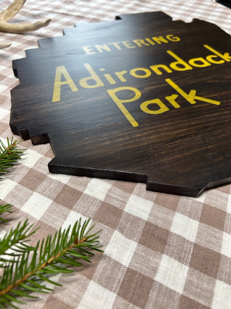 Entering Adirondack Park | Adirondack Park Sign Wall Art| Upstate NY ...