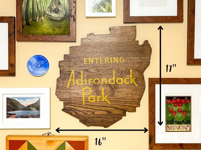 Entering Adirondack Park | Adirondack Park Sign Wall Art| Upstate NY ...