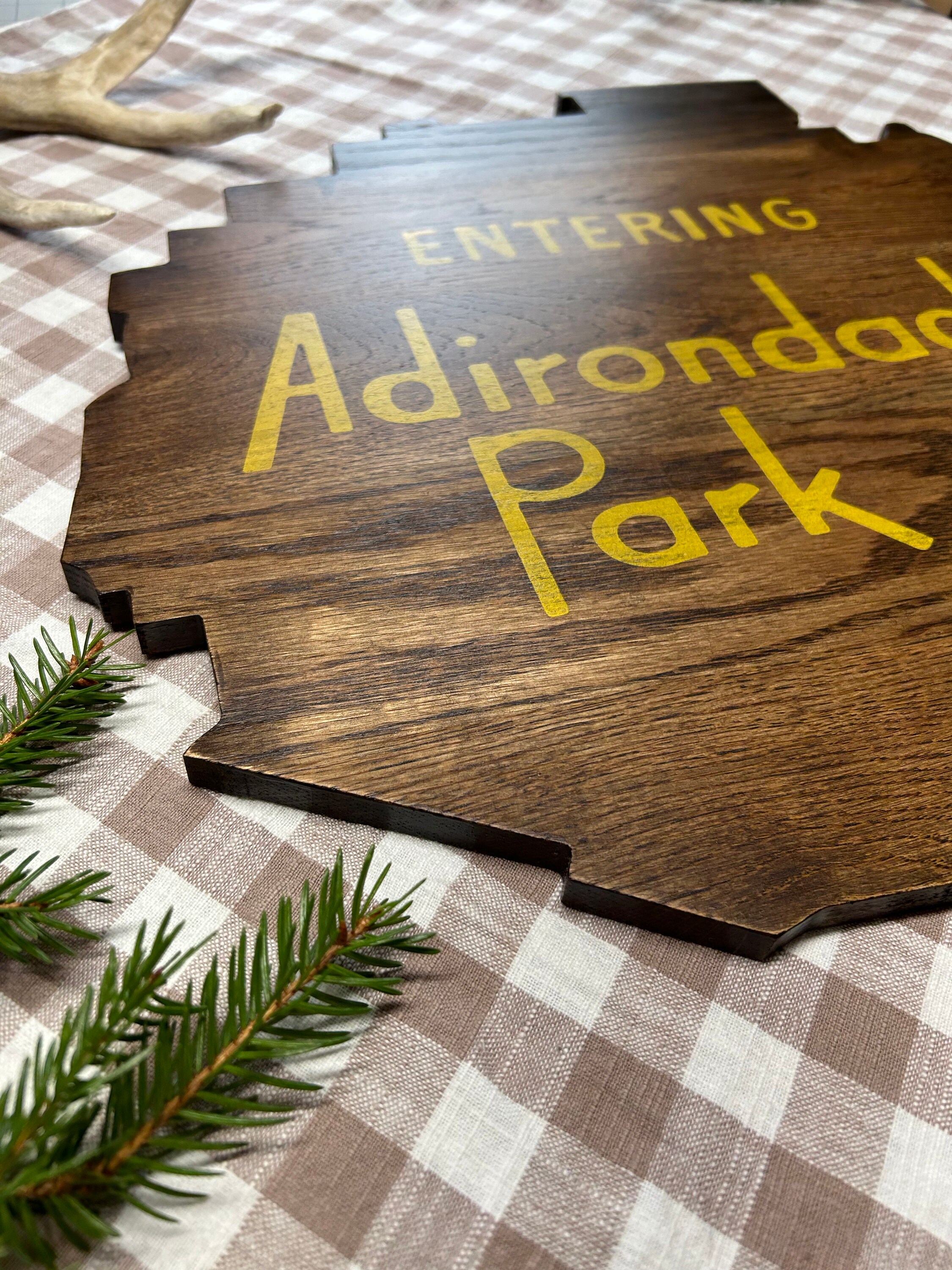 Entering Adirondack Park Adirondack Park Sign Wall Art Upstate NY ...