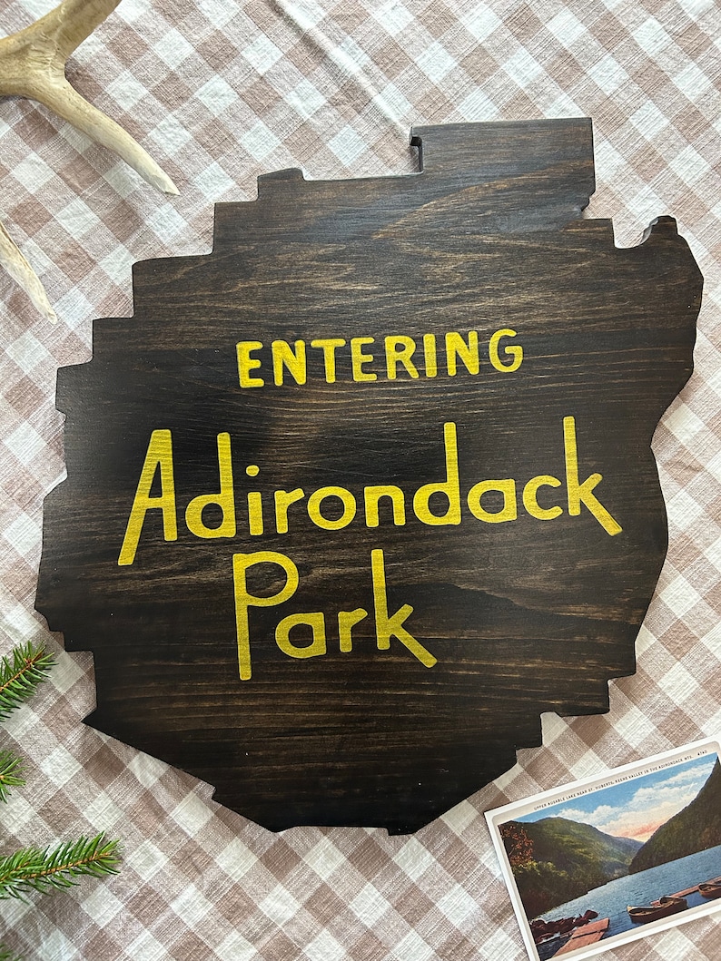 Entering Adirondack Park | Adirondack Park Sign Wall Art| Upstate NY ...