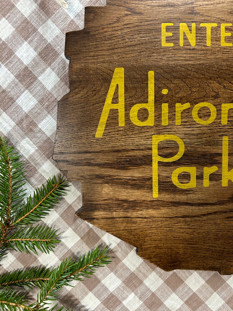 Entering Adirondack Park Adirondack Park Sign Wall Art Upstate NY ...