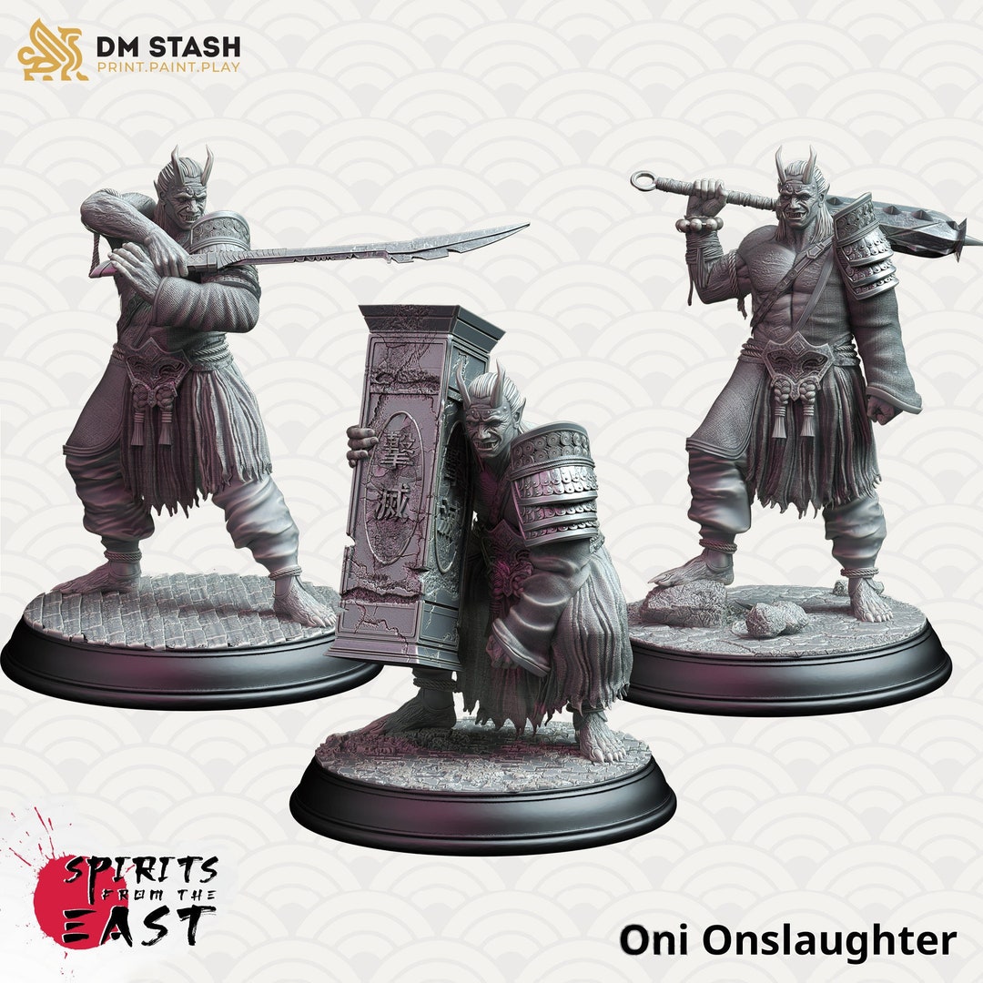 Oni Onslaughter Demon Fighter Demon Barbarian Demon Bard - Etsy