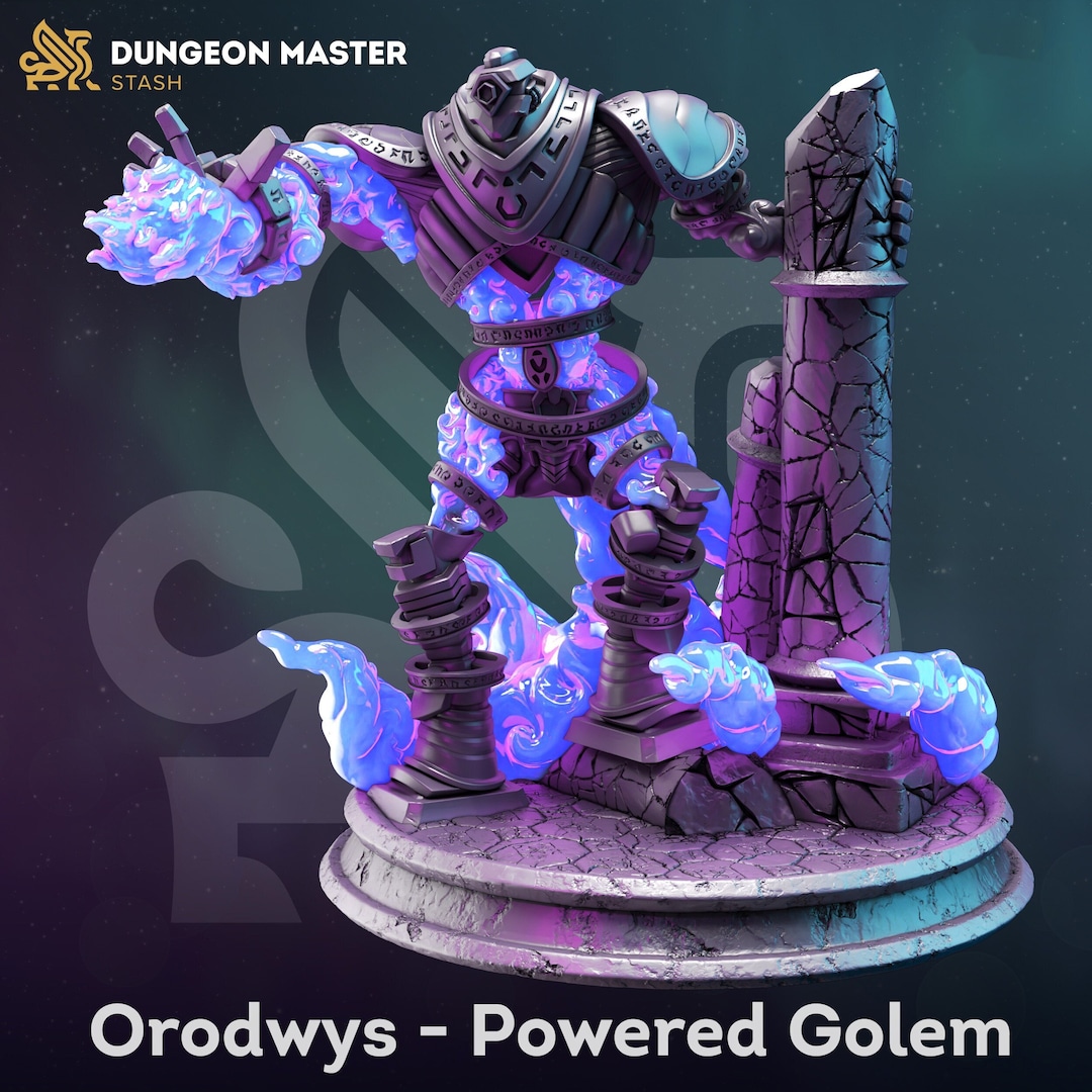 Orodwys Powered Golem Large Construct Arcane Automaton Dnd Miniature ...