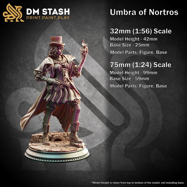 Umbra of Nortros - Shadow Rogue: 3D Printed Resin Miniature - Etsy