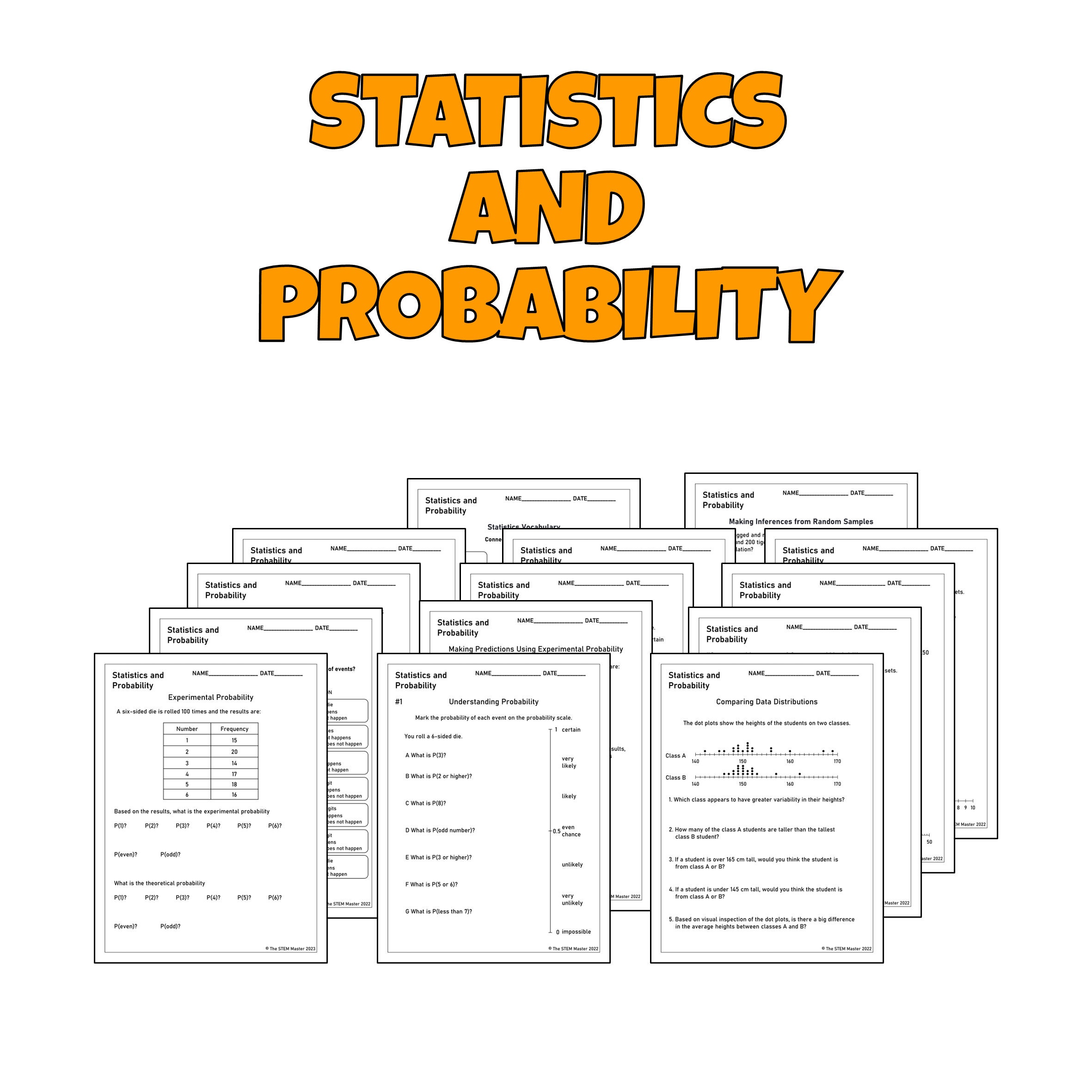 7th Grade Math Common Core Worksheets - Etsy