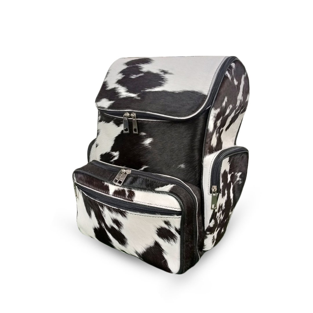 Cowhide Backpack | Hair on Leather Rucksack, Western Style - Etsy
