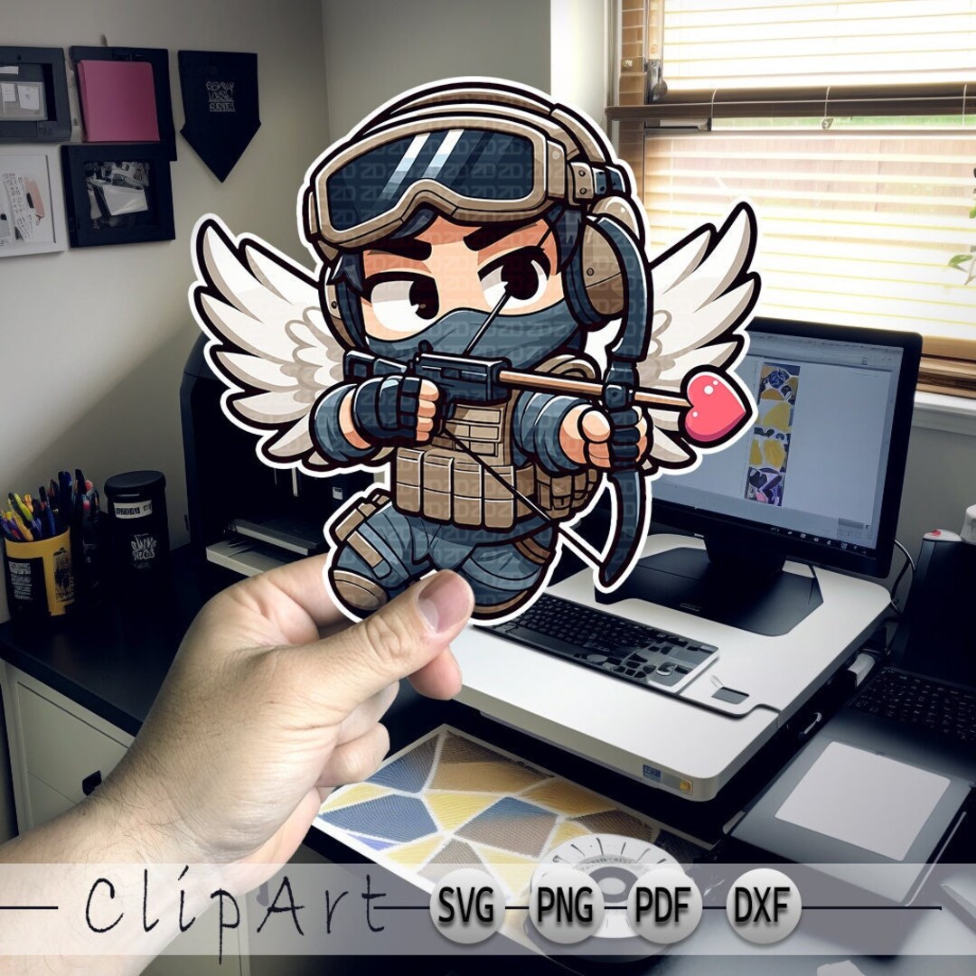 Tactical Cupid SVG: Military Valentine's Day Clipart (digital Files) - Etsy
