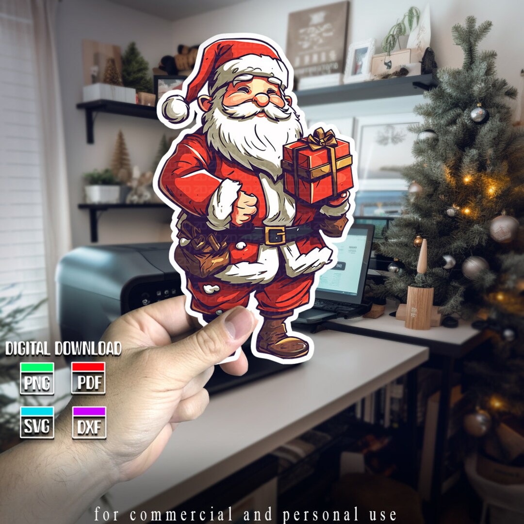 Homemade Holiday Santa SVG Graphic, CHRISTMAS Clipart, Christmas Svg ...