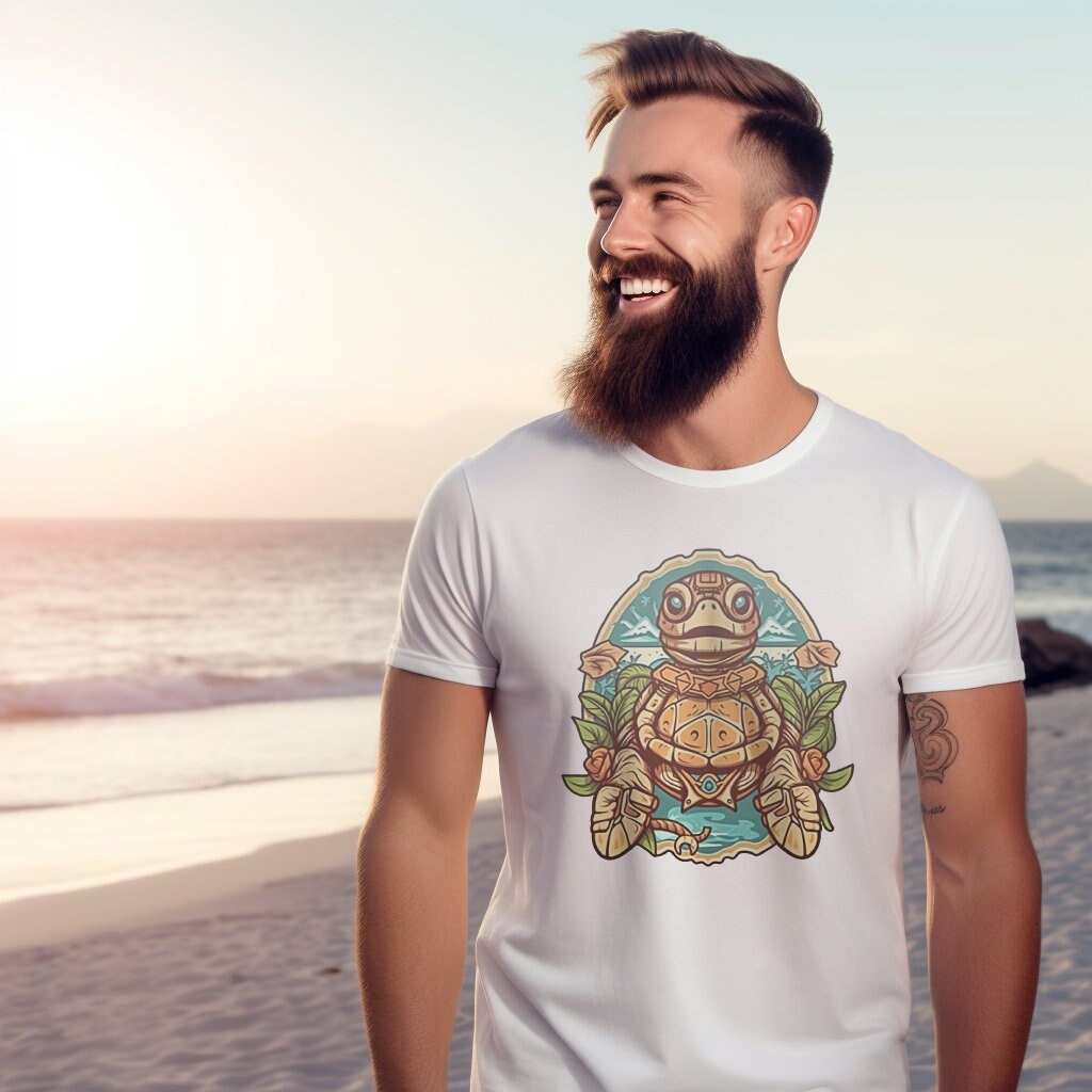 Tiki Turtle Digital Download Sea Life SVG Sea Turtle SVG - Etsy