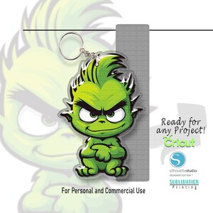 The Grinch Clipart Design, Chibi Grinch, Christmas Grinch Design - Etsy