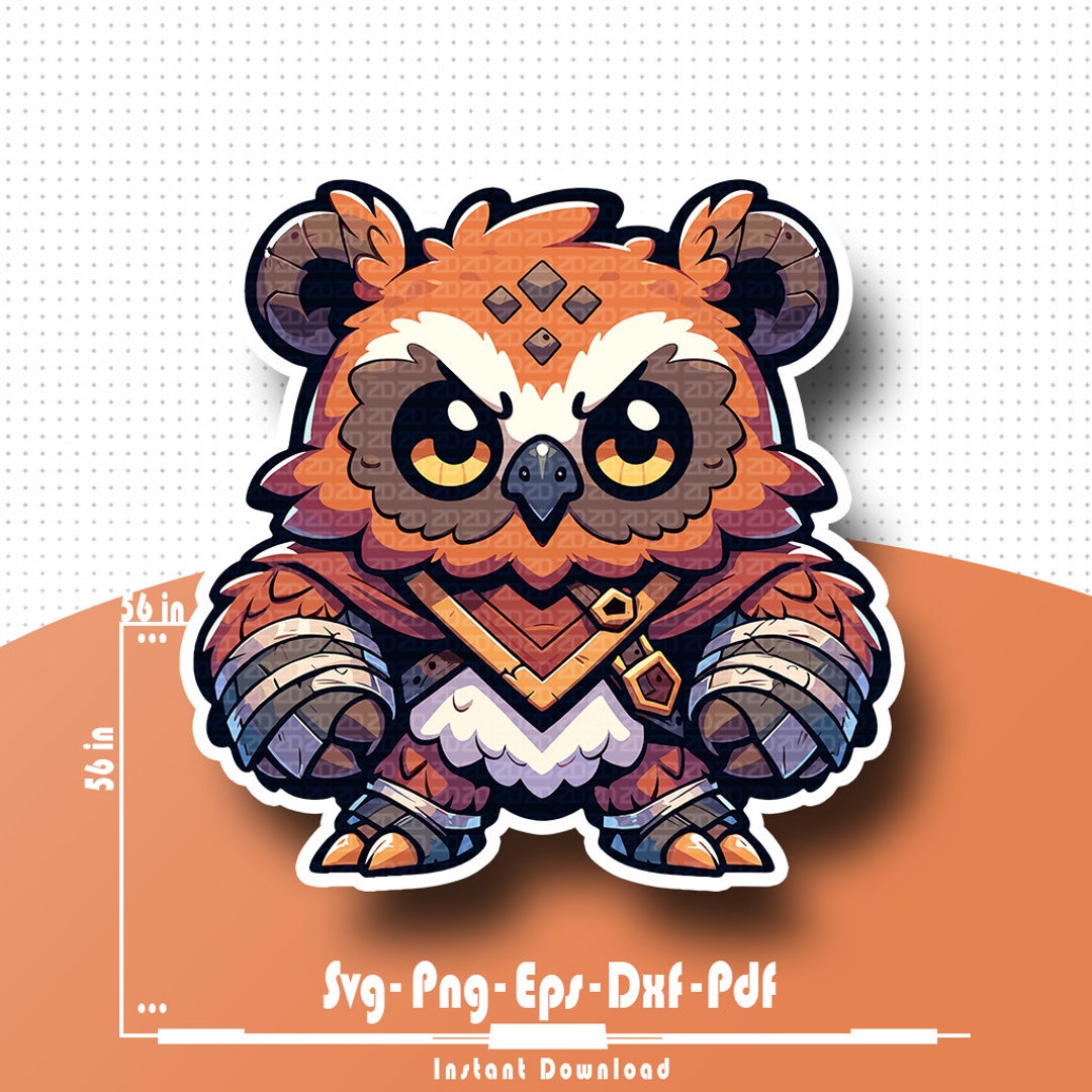 Dnd Owlbear Svg Clipart, Dungeon and Dragons Character Virtual Token ...