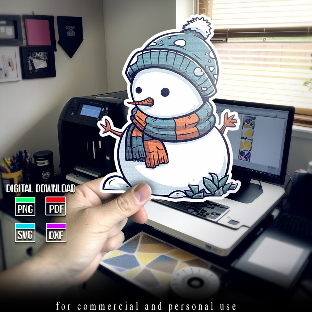 Cute Winter Snowman Clipart, Digital Instant Download, Digital Planner ...