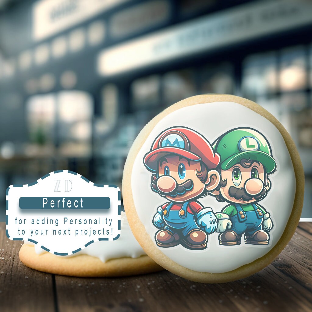 Paquete Chibi Mario Bros, Luigi SVG, Super mario SVG, mario cumpleaños ...