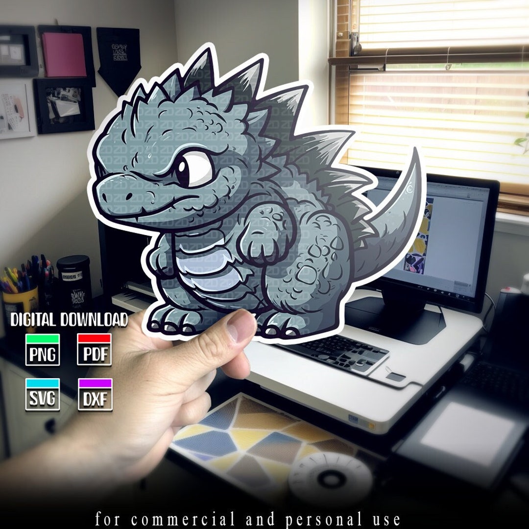 Buy Godzilla Svg Clipart Bundle, Chibi Kaiju Svg, King of All Monsters ...