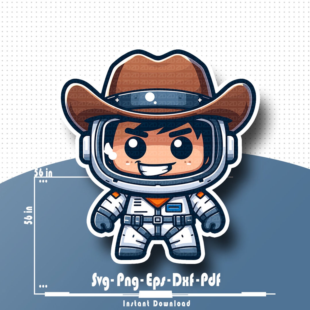 Space Cowboy Svg Clipart Western Png Astronaut Fan Kid Friendly ...