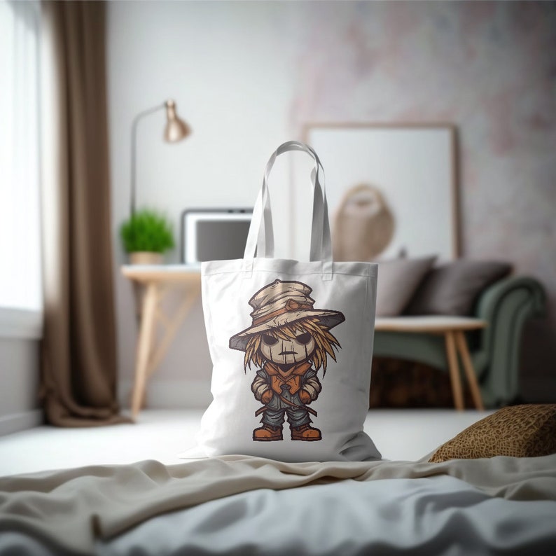 Cheerful Harvest: Chibi Scarecrow Svg Scarecrow Png - Etsy