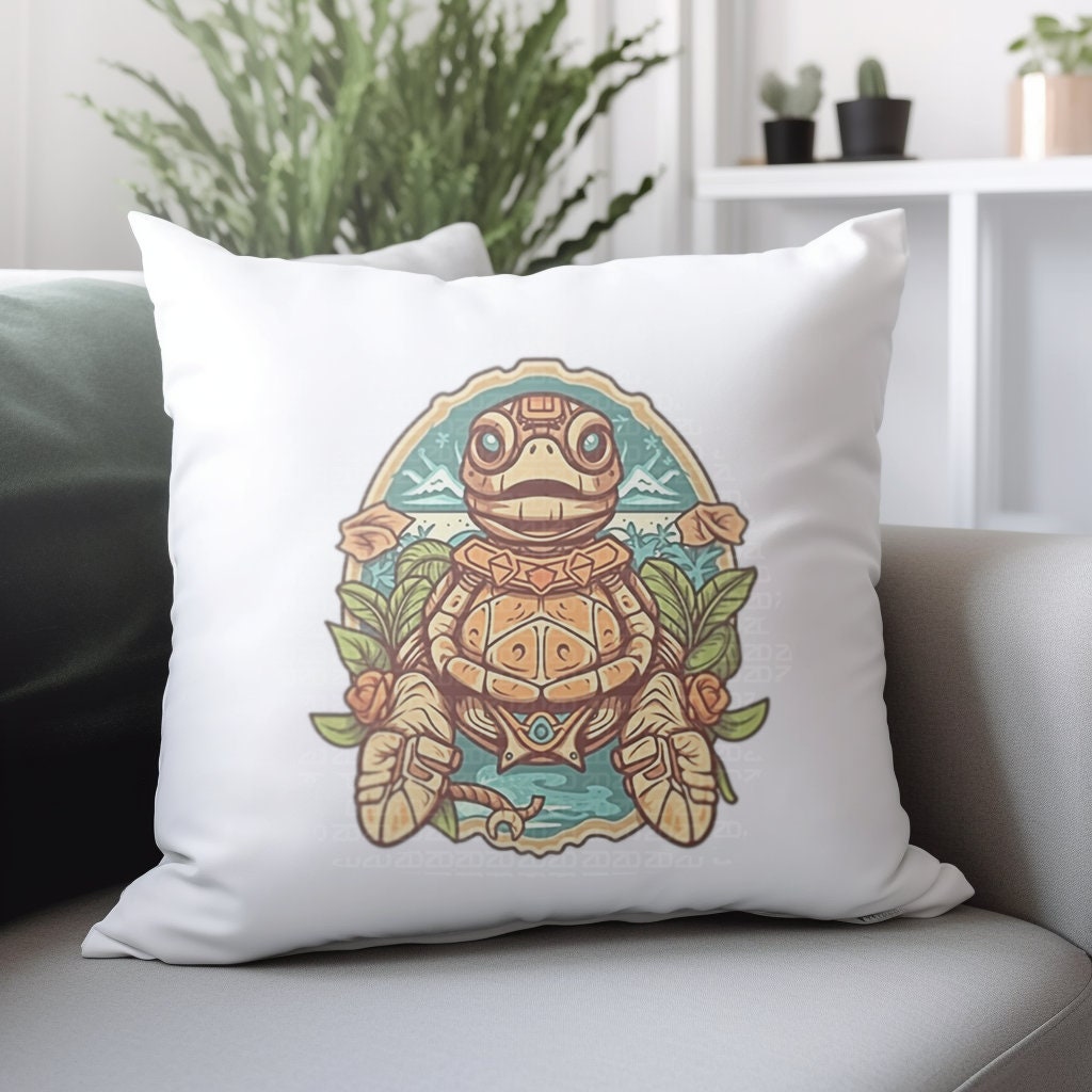 Tiki Turtle Digital Download Sea Life SVG Sea Turtle SVG - Etsy