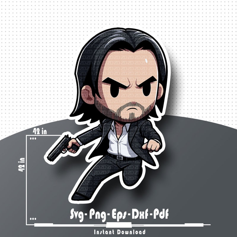 John Wick Cartoons - Etsy UK
