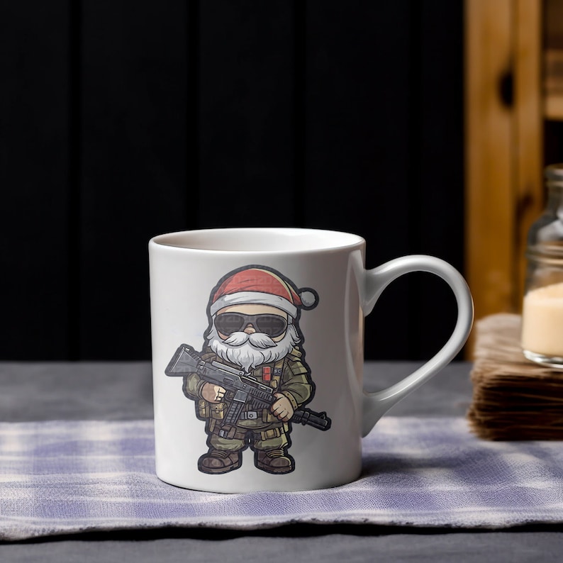 Tactical Santa Svg Xmas Clipart Christmas Png Happy - Etsy UK