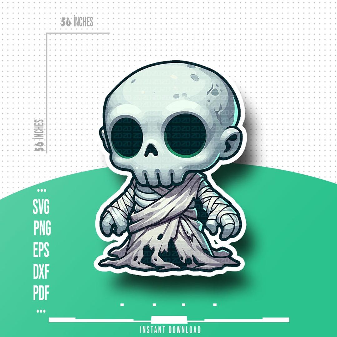 Chibi Wight Clipart for Dnd • Cute Undead Warrior Digital Art in Png ...