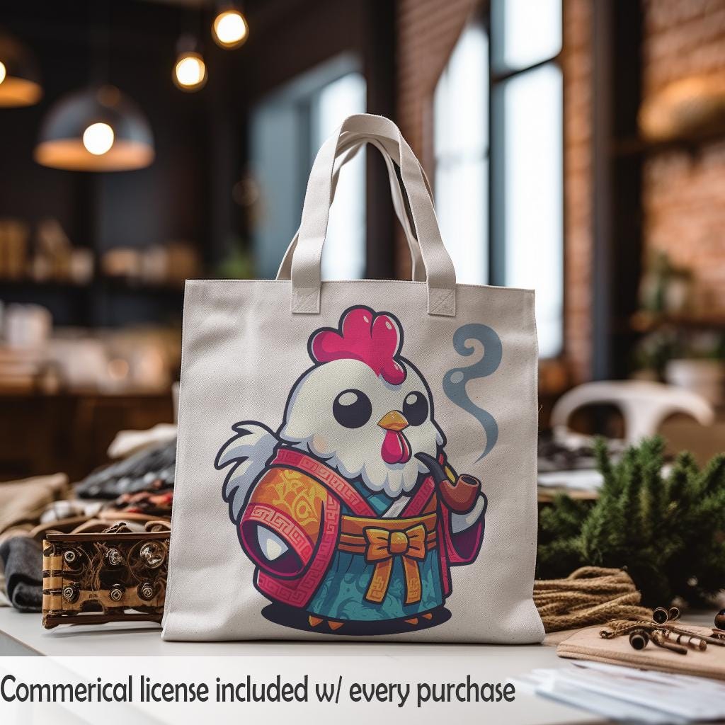 Chibi Aarakocra Monk Clipart • Dnd Chicken Warrior in Kimono (digital ...