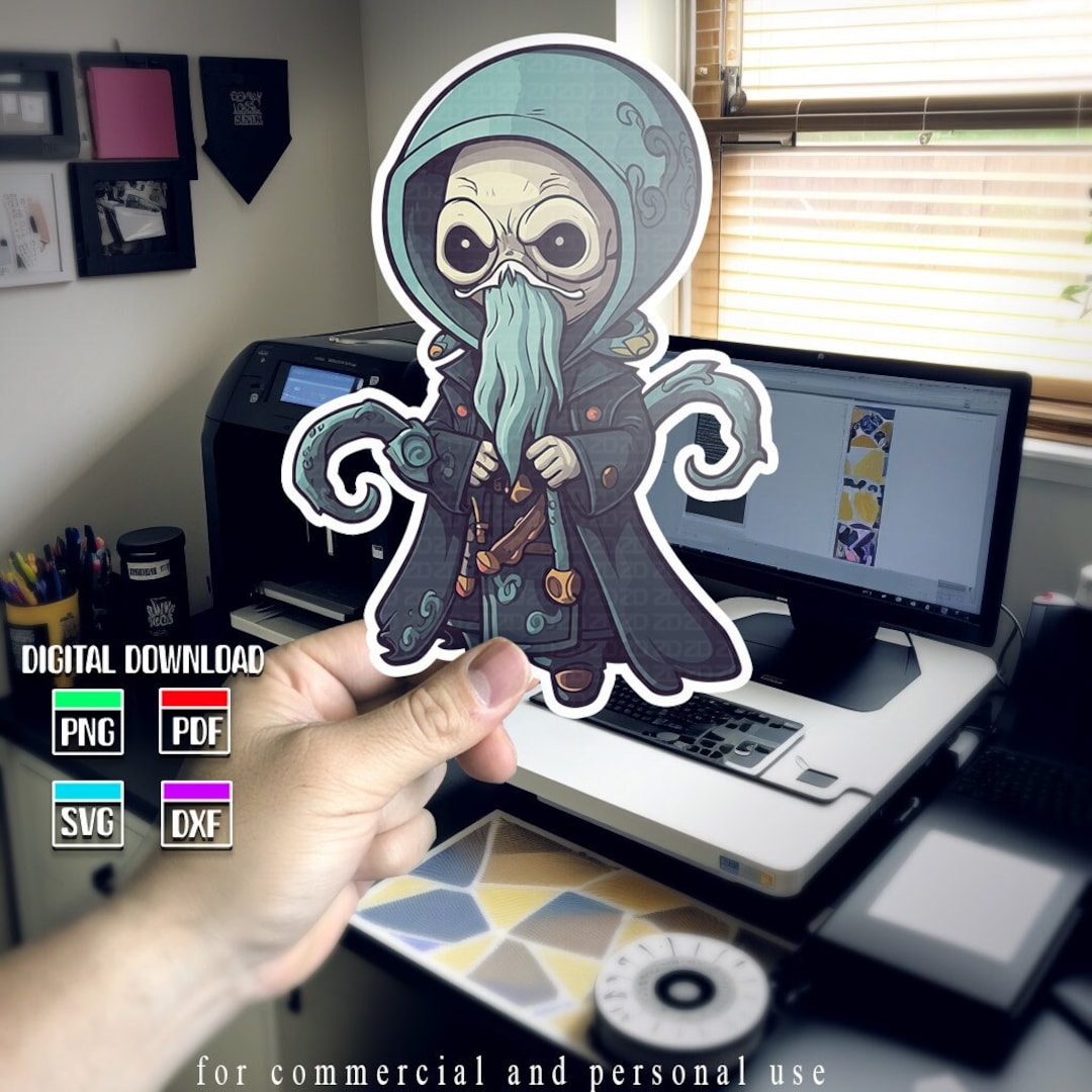 Chibi Cultist Svg, Dnd Svg, Necromancer, Dark Wizard Svg, Dice Dnd ...