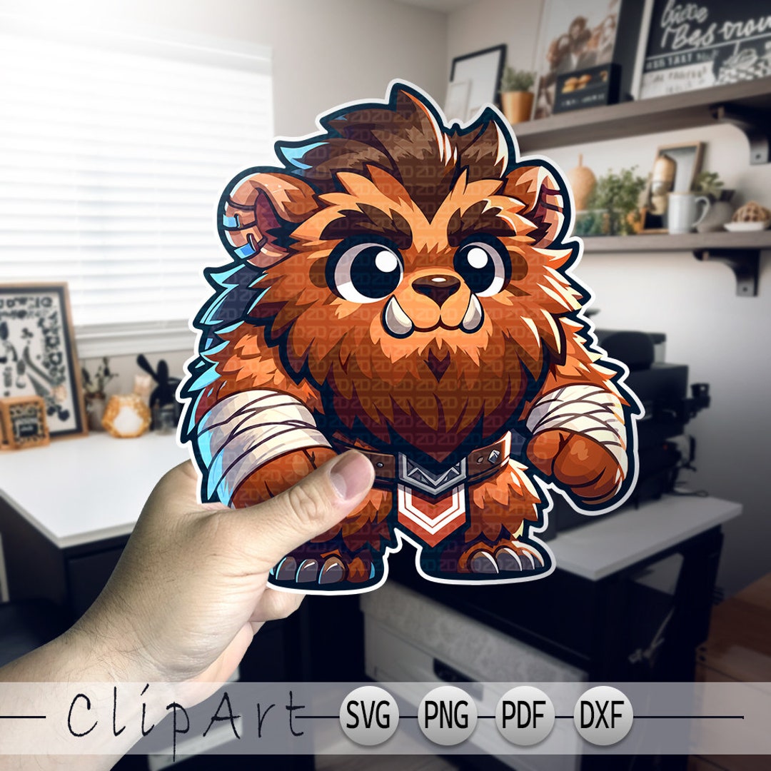 Dnd Bugbear Svg Clipart, Dungeon and Dragons Character Virtual Token ...