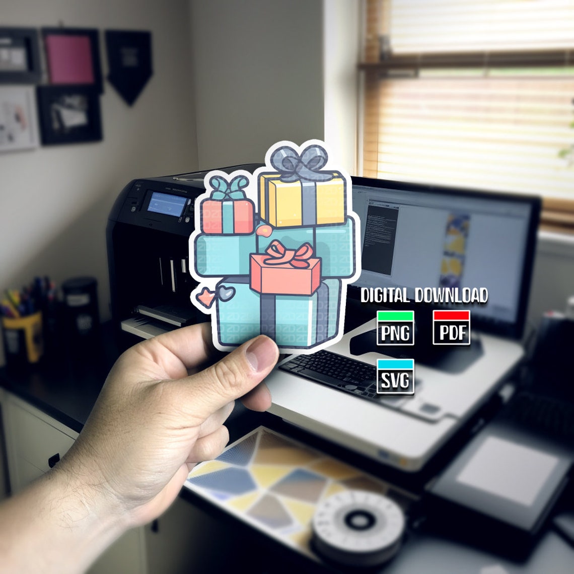 Birthday Svg Bundle, Digital Download, Pastel Colors, PNG,SVG,PDF - Etsy