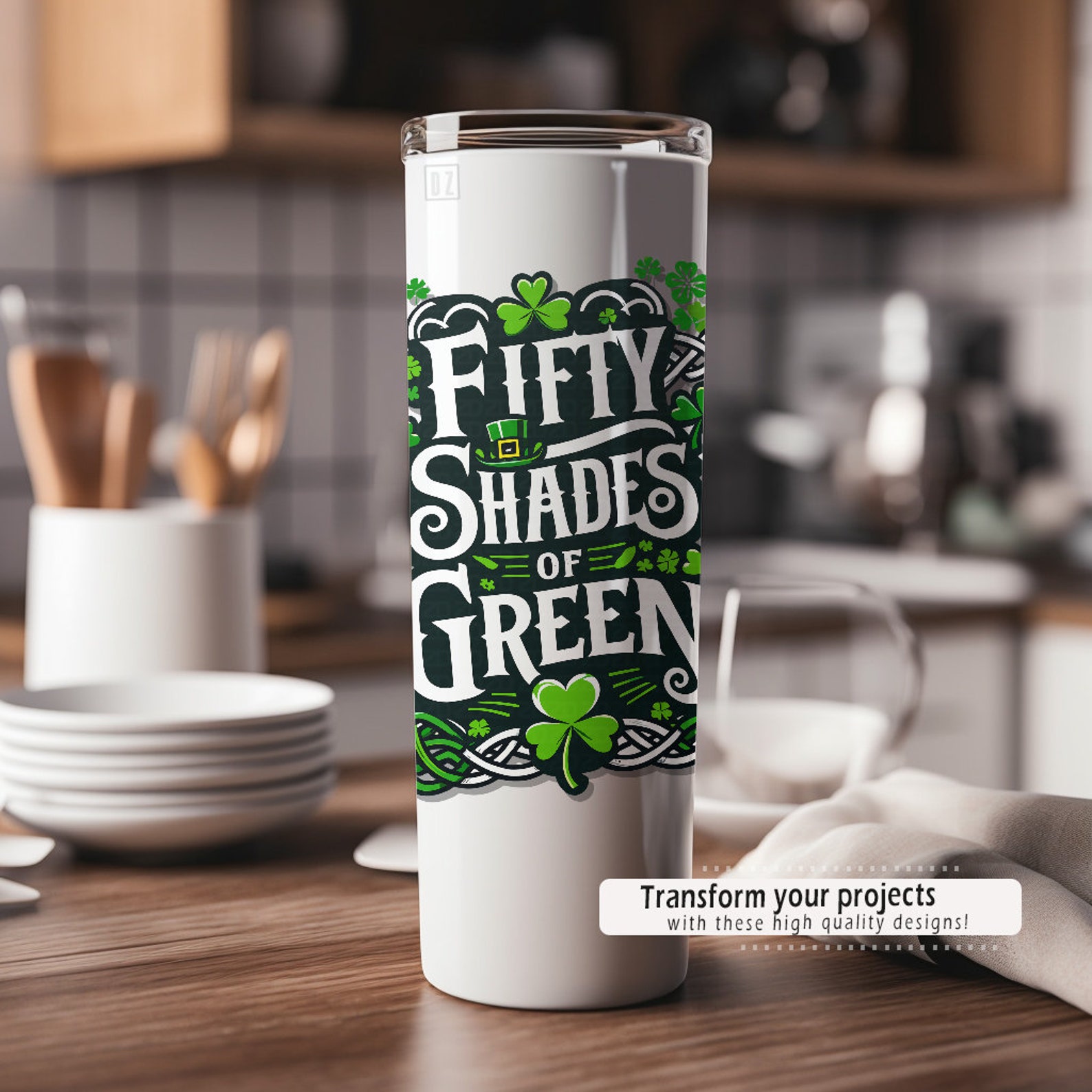St Patricks Day SVG: Fifty Shades of Green Shamrock (digital Download ...