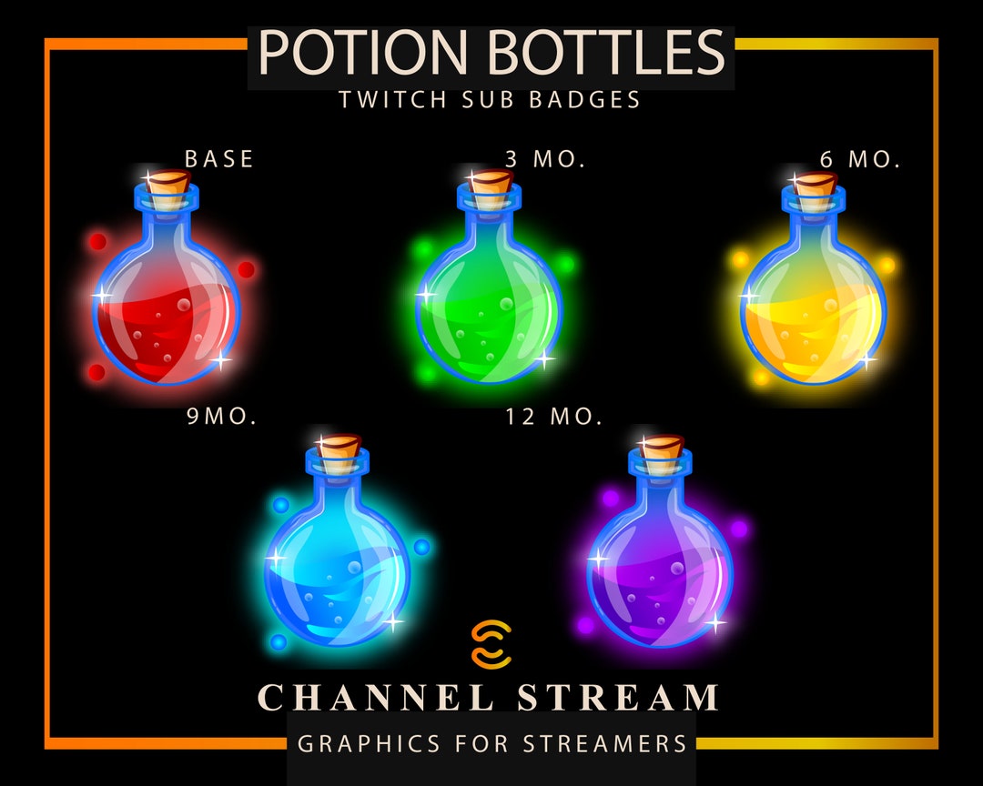 Potion Bottle Sub Badges, Potion Magic Sub Badges, Discord Sub Badges ...