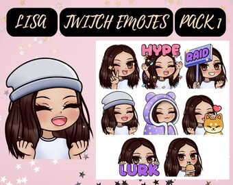 Twitch Female Emotes, Lisa-brown Hair Brown Eyes Pale Skin, Twitch Girl ...